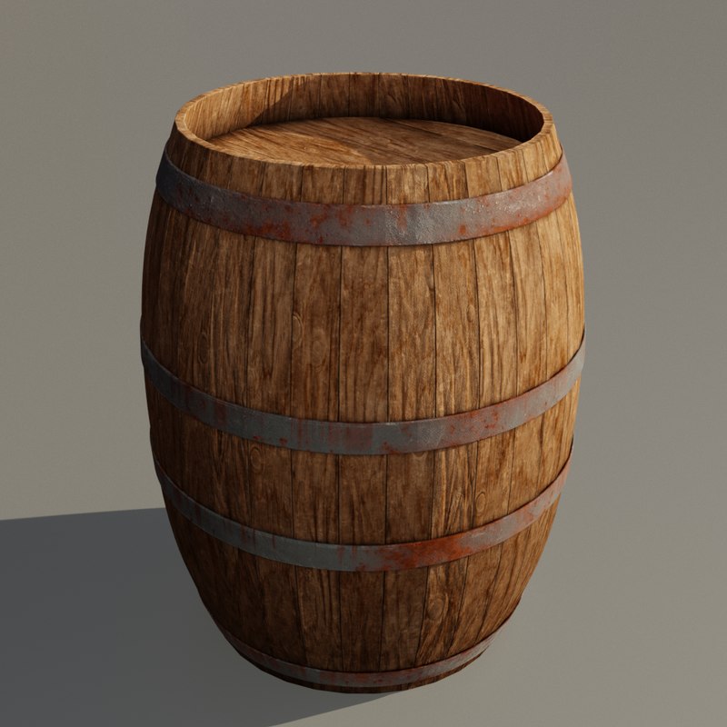 Medieval wooden barrel 3D - TurboSquid 1388983