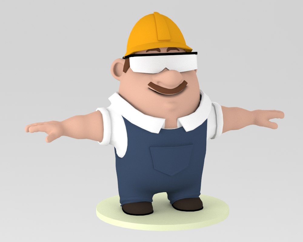 Constructor cartoon 3D - TurboSquid 1389112