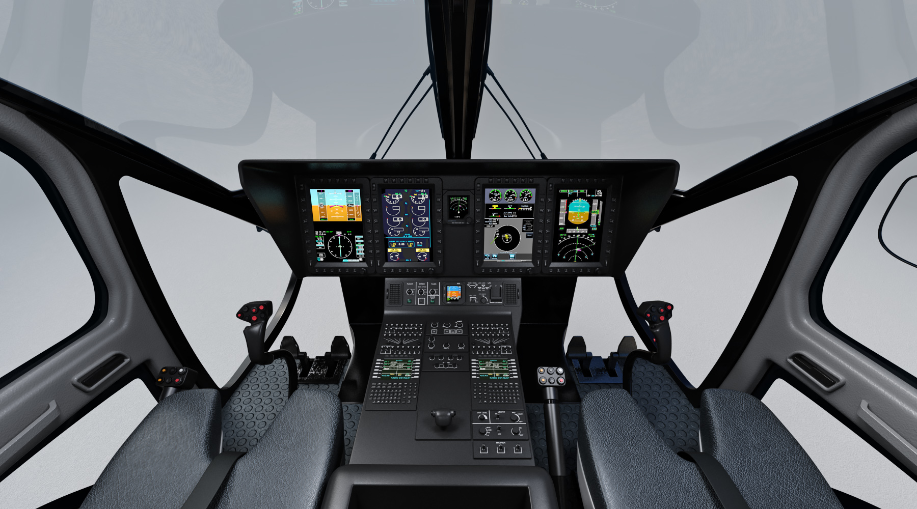 Airbus Hubschrauber H160 - Eurocopter EC 160 mit Cockpit und Innenraum ...