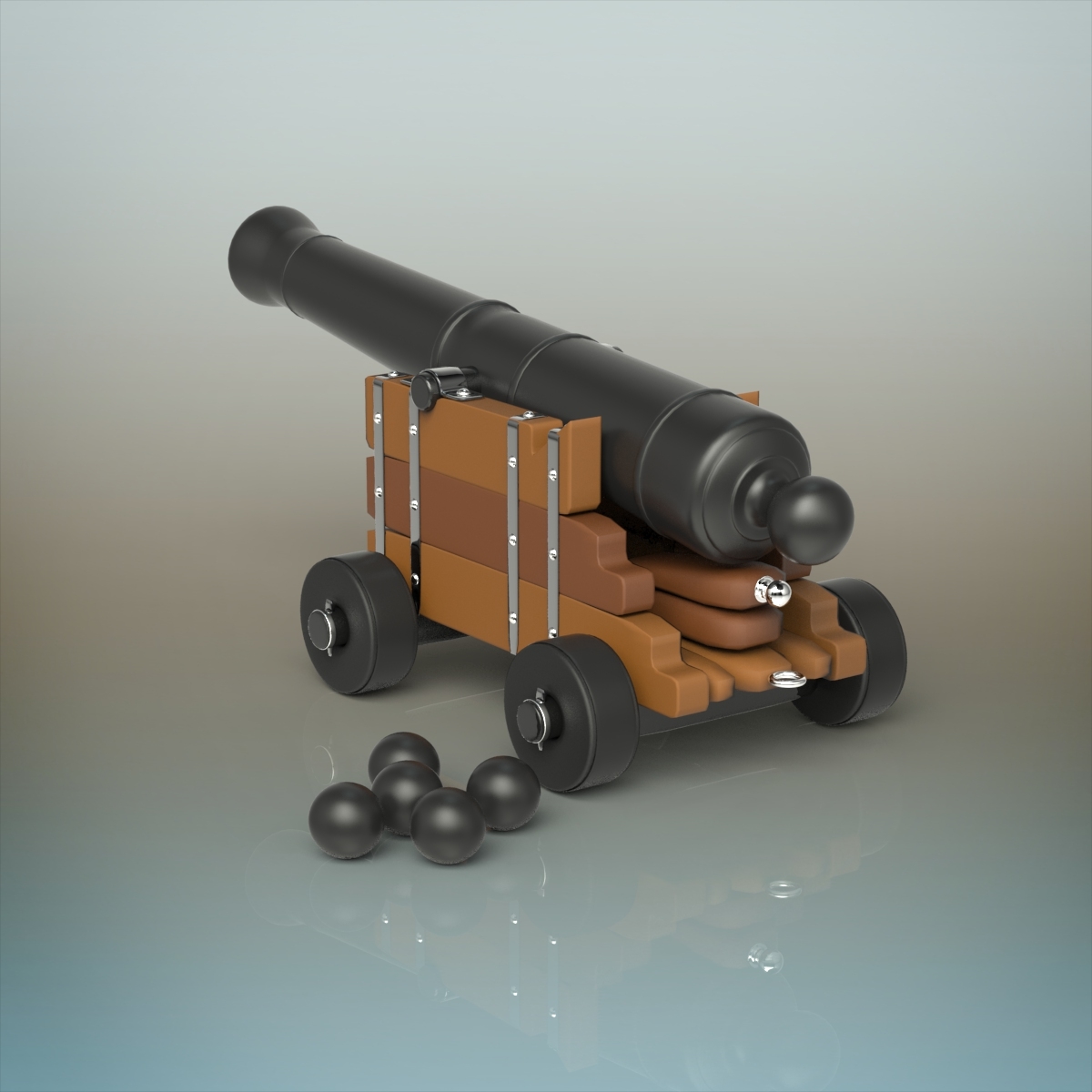 Cannon materials 3D model - TurboSquid 1389293