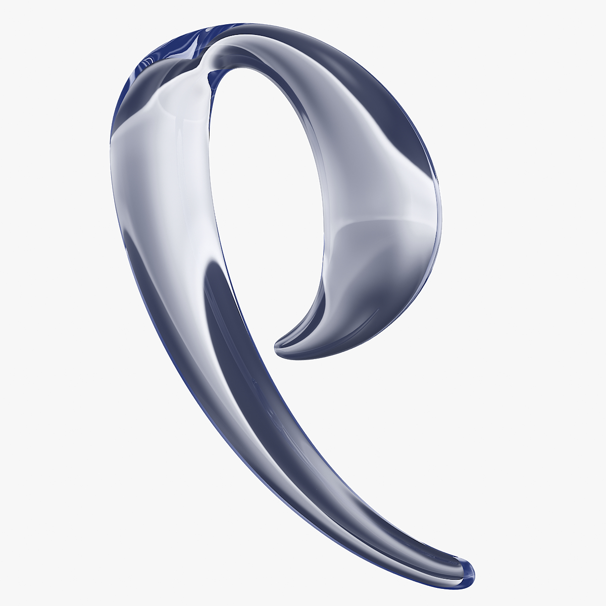 Calligraphic digit 9 number 3D model - TurboSquid 1389349