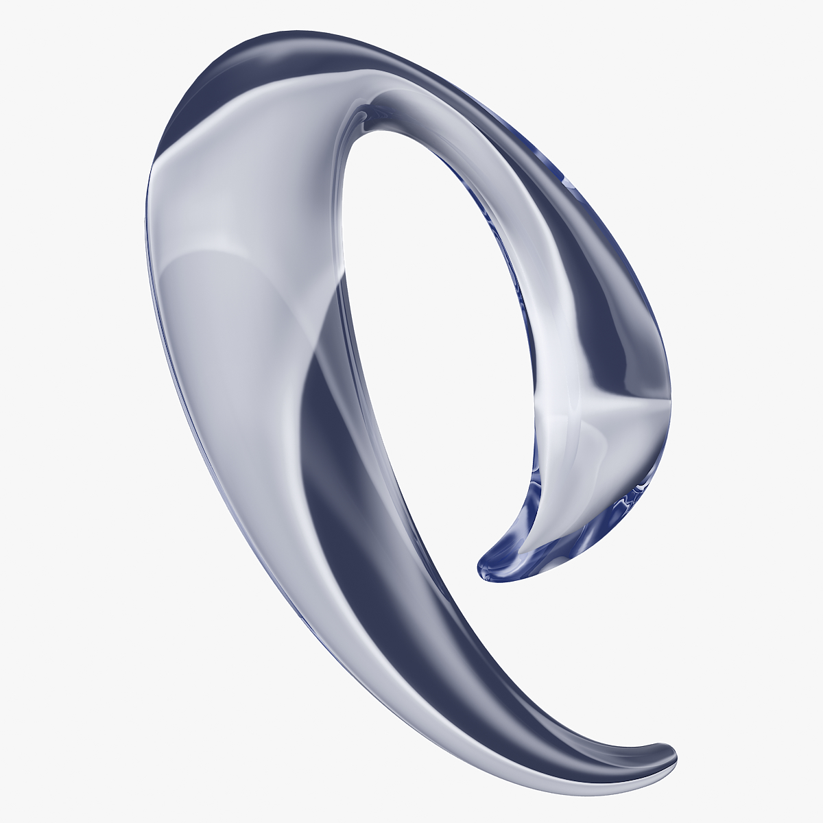 Calligraphic digit 9 number 3D model - TurboSquid 1389349