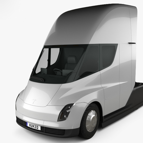 modelo 3d Tesla Semi Sleeper Cab Tractor Truck 2018 - TurboSquid 1389417