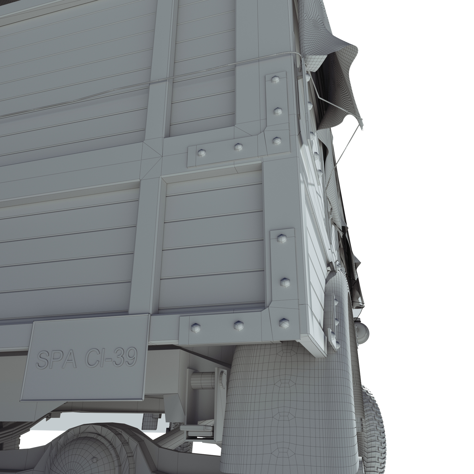 Spa 39 fiat 3D model - TurboSquid 1389480