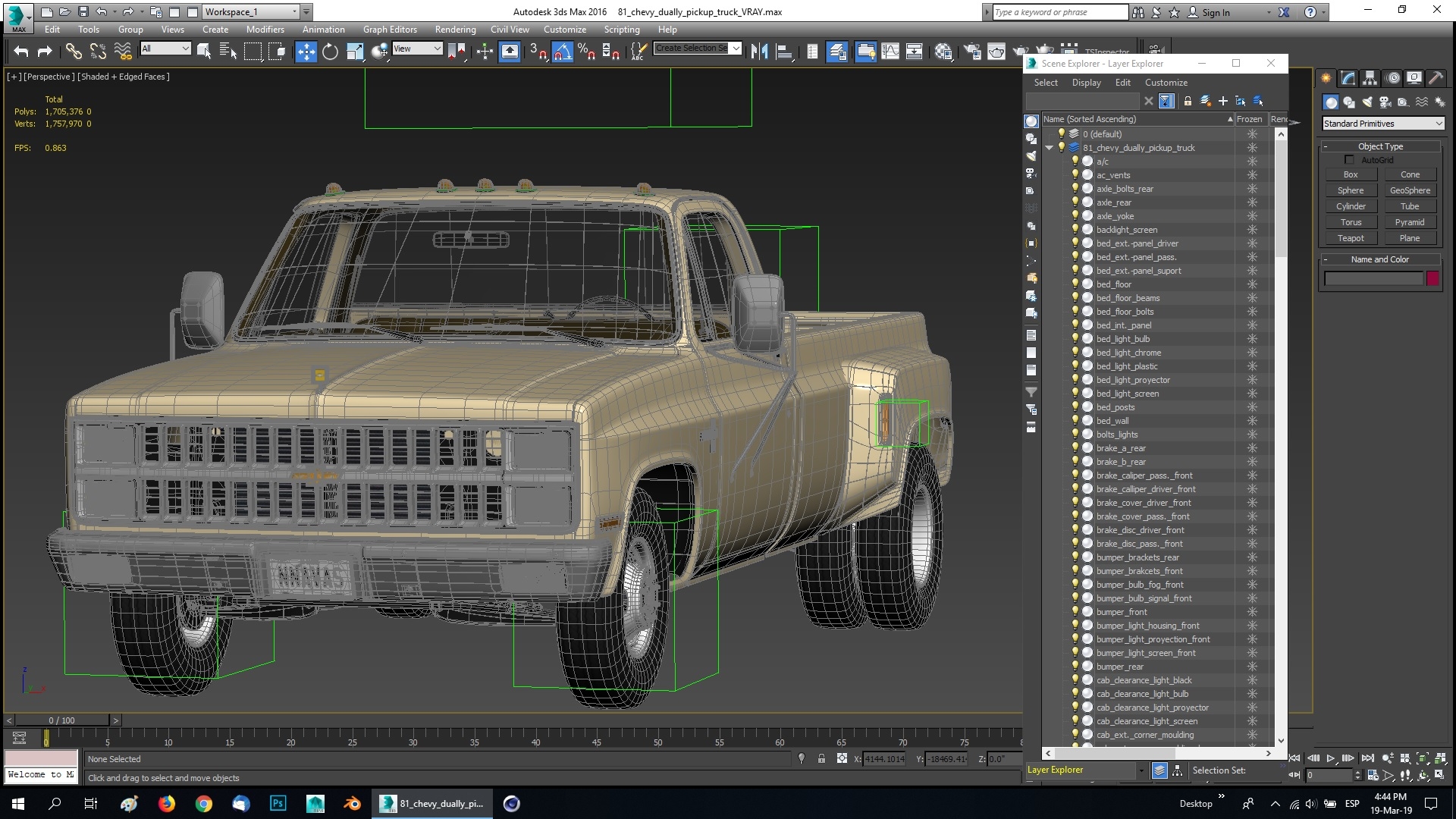 Chevrolet c30 silverado dually 3D model - TurboSquid 1345352