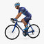 3D model athlete cyclist blue suit - TurboSquid 1389604