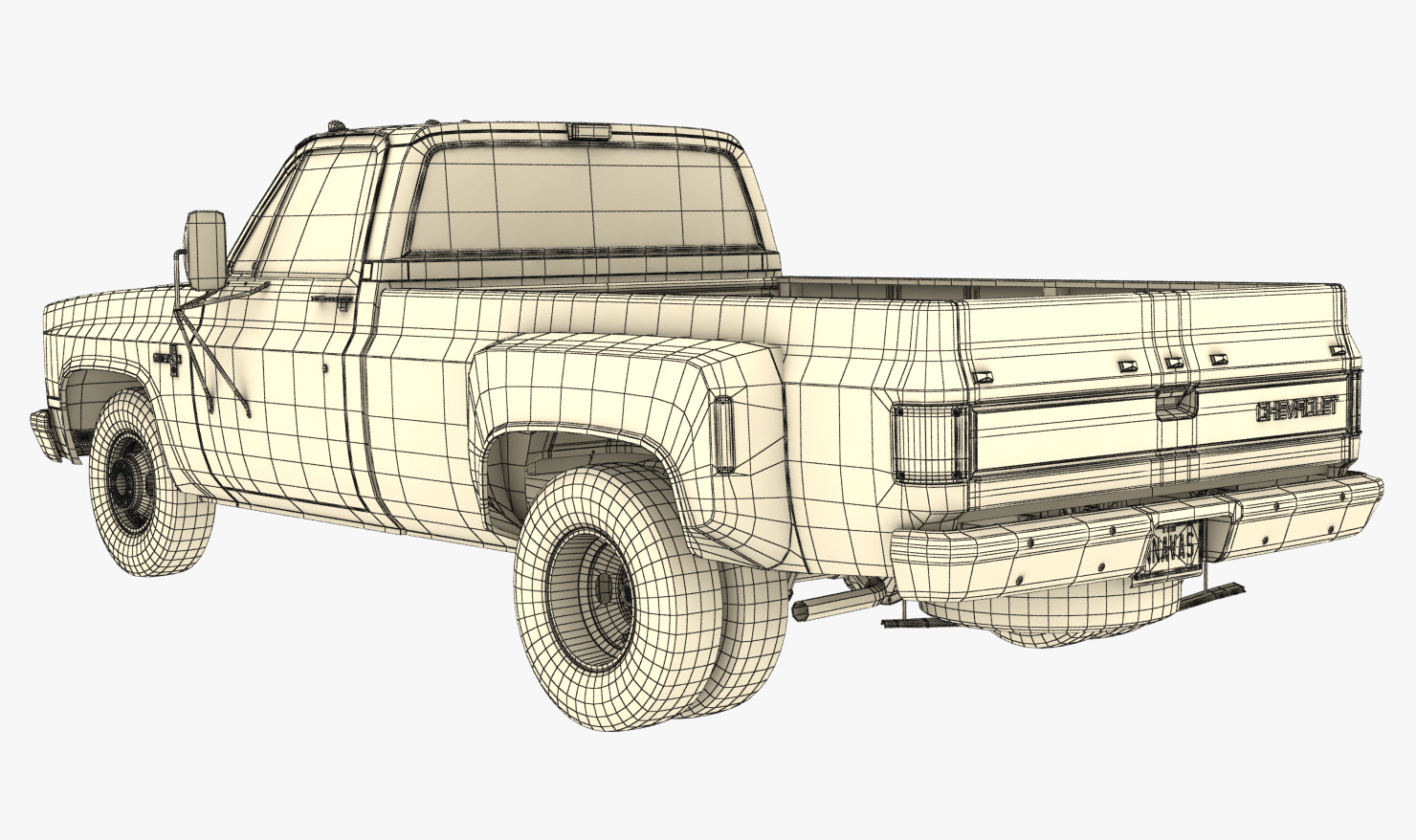 CHEVROLET C30 SILVERADO DUALLY 2WD 1981 Modelo 3D - TurboSquid 1345352