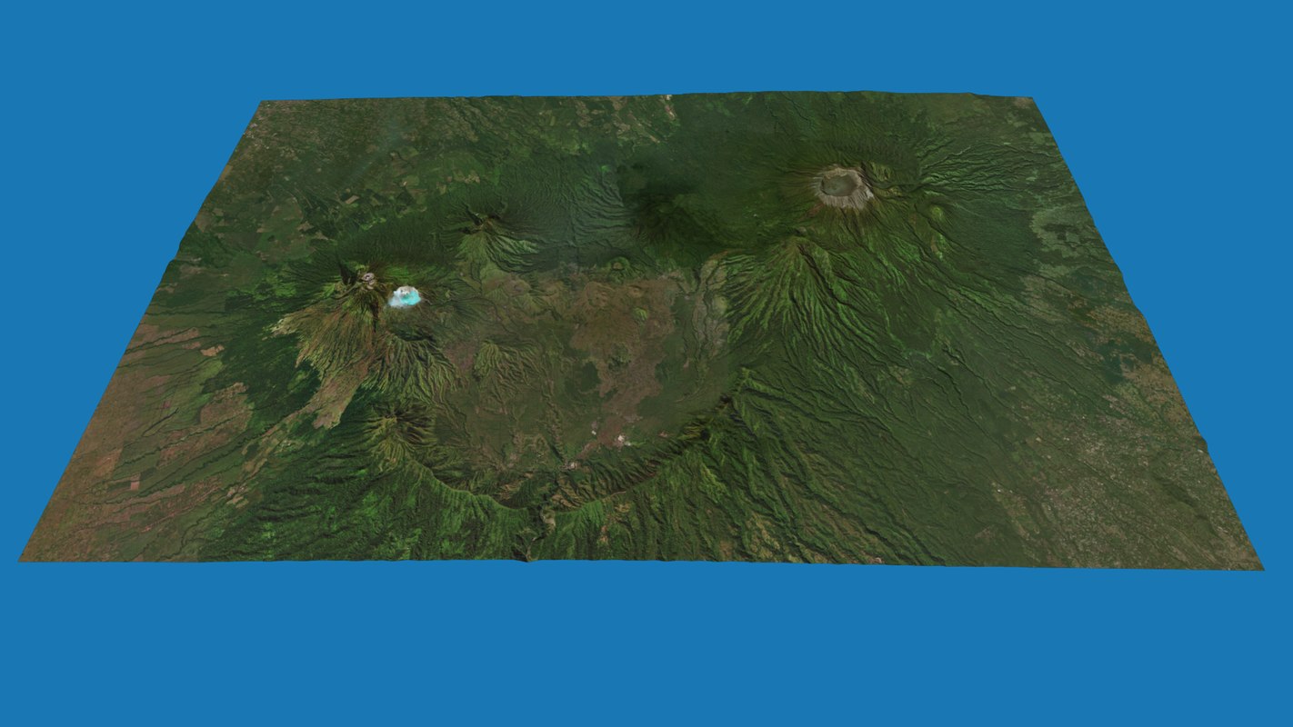 Mount raung volcanoes indonesia 3D model - TurboSquid 1389901