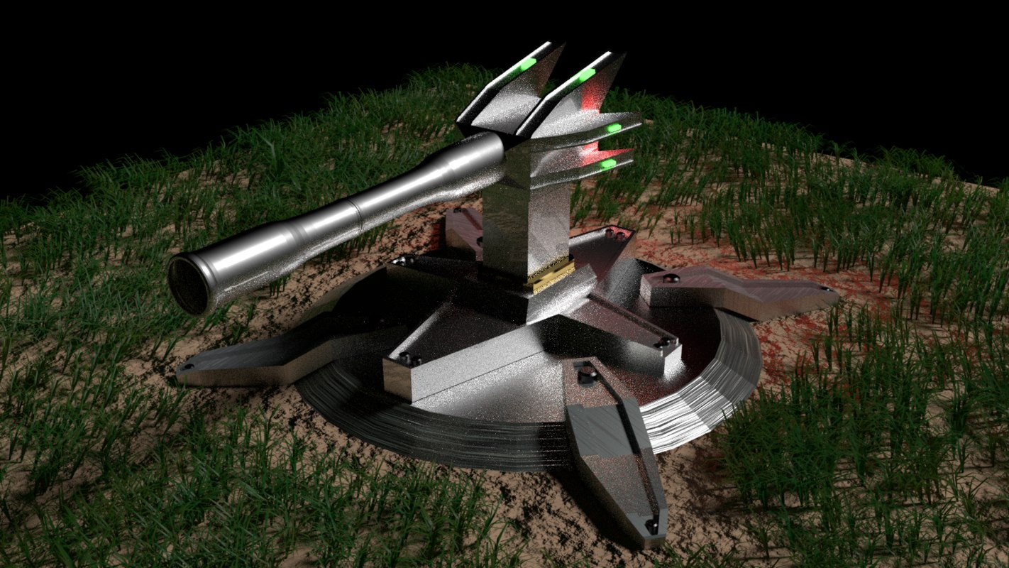 3D turret sci fi model - TurboSquid 1389908