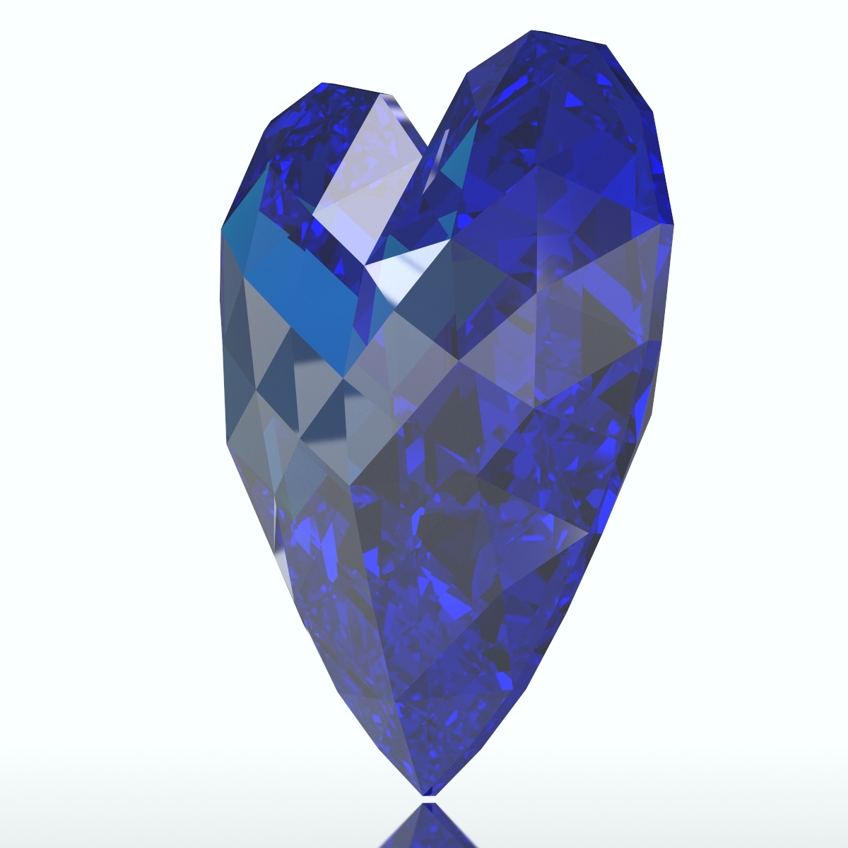 Heart shaped gemstone v3 3D model - TurboSquid 1389972