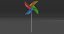 3D pinwheel wheel model - TurboSquid 1389955