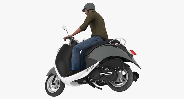 3D scooter man 02 - TurboSquid 1390232
