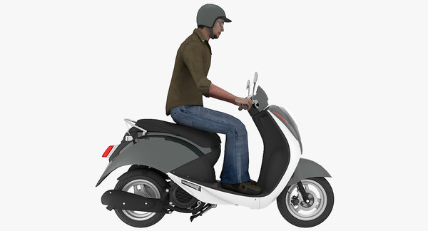 3D scooter man 02 - TurboSquid 1390232