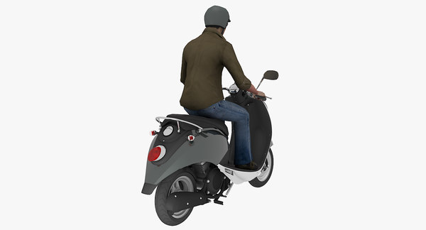 3D scooter man 02 - TurboSquid 1390232