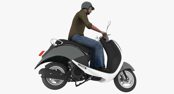 3D scooter man 02 - TurboSquid 1390232