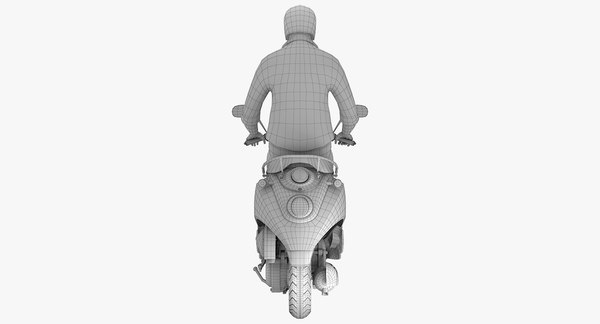 3D scooter man 02 - TurboSquid 1390232