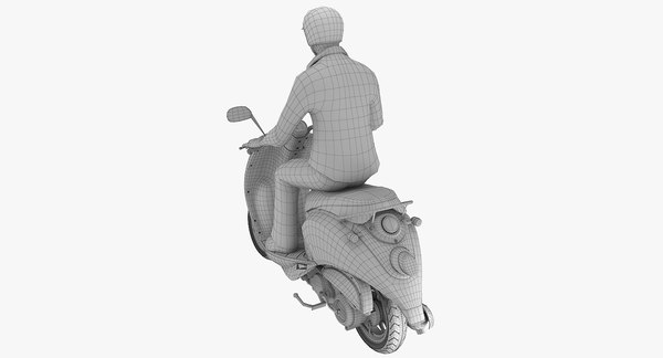 3D scooter man 02 - TurboSquid 1390232