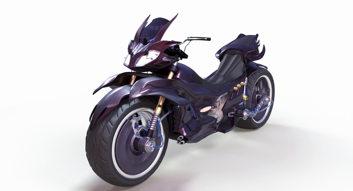 Sci fi motorcycle 3D model - TurboSquid 1390289