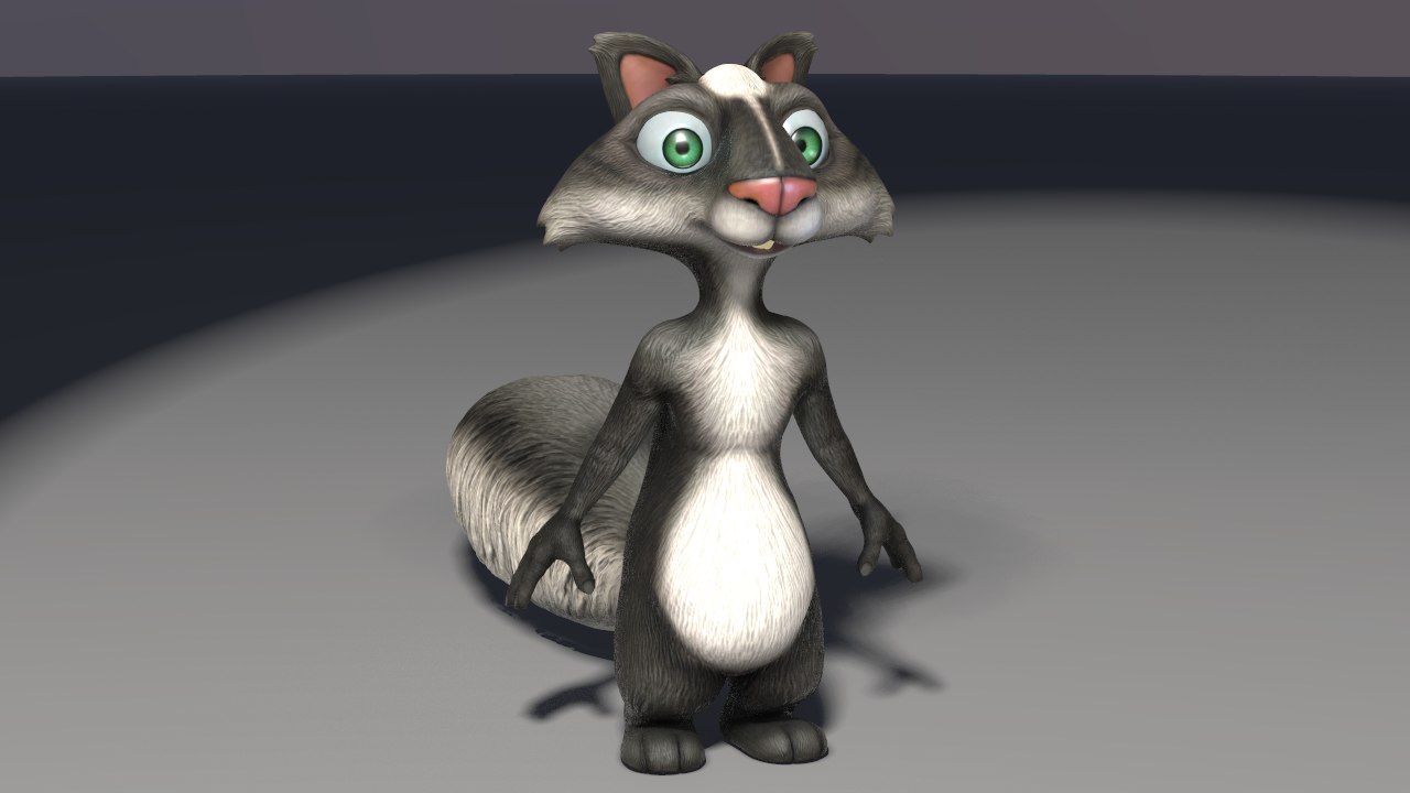 Cartoon skunk 3D - TurboSquid 1390492