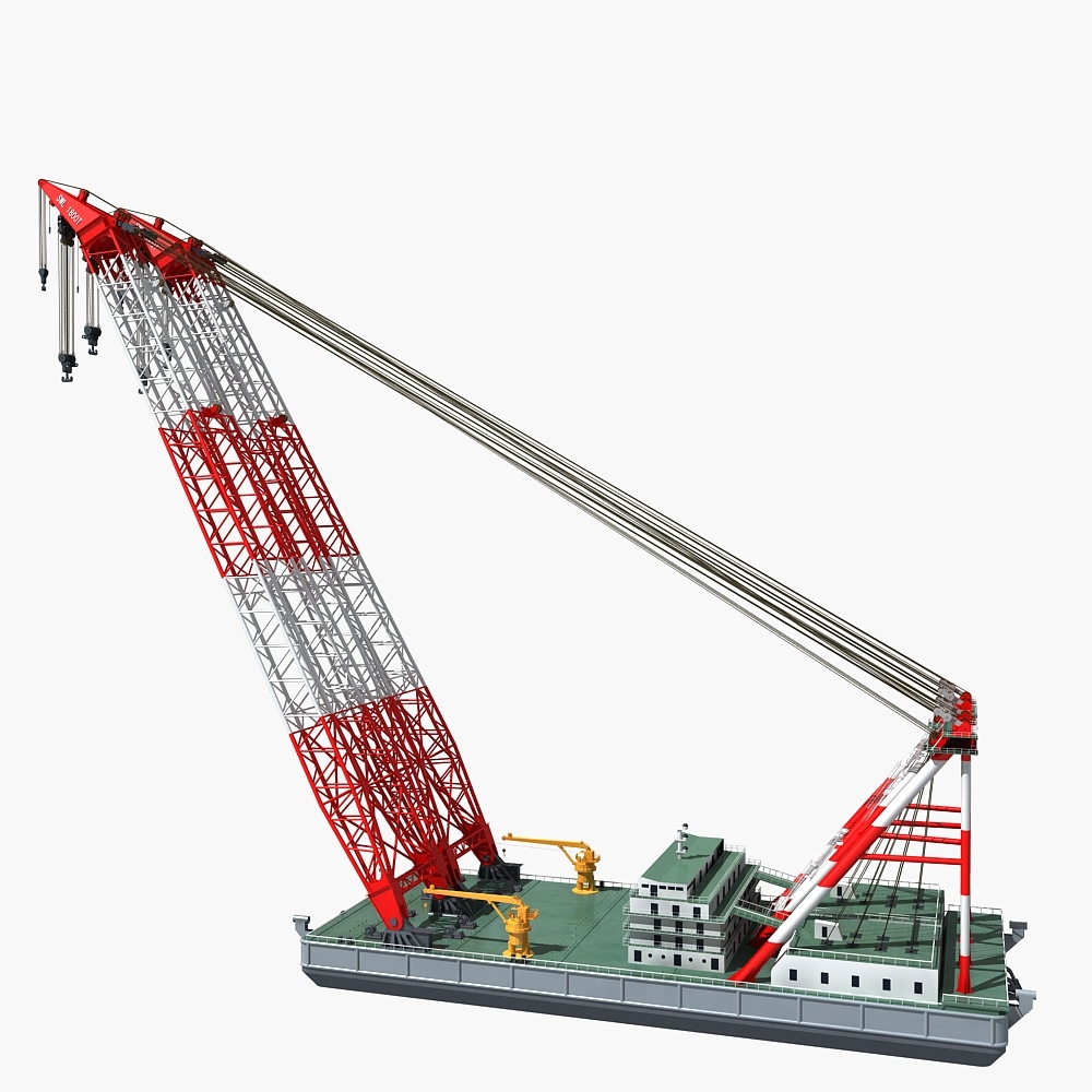 3D floating cranes model - TurboSquid 1390590