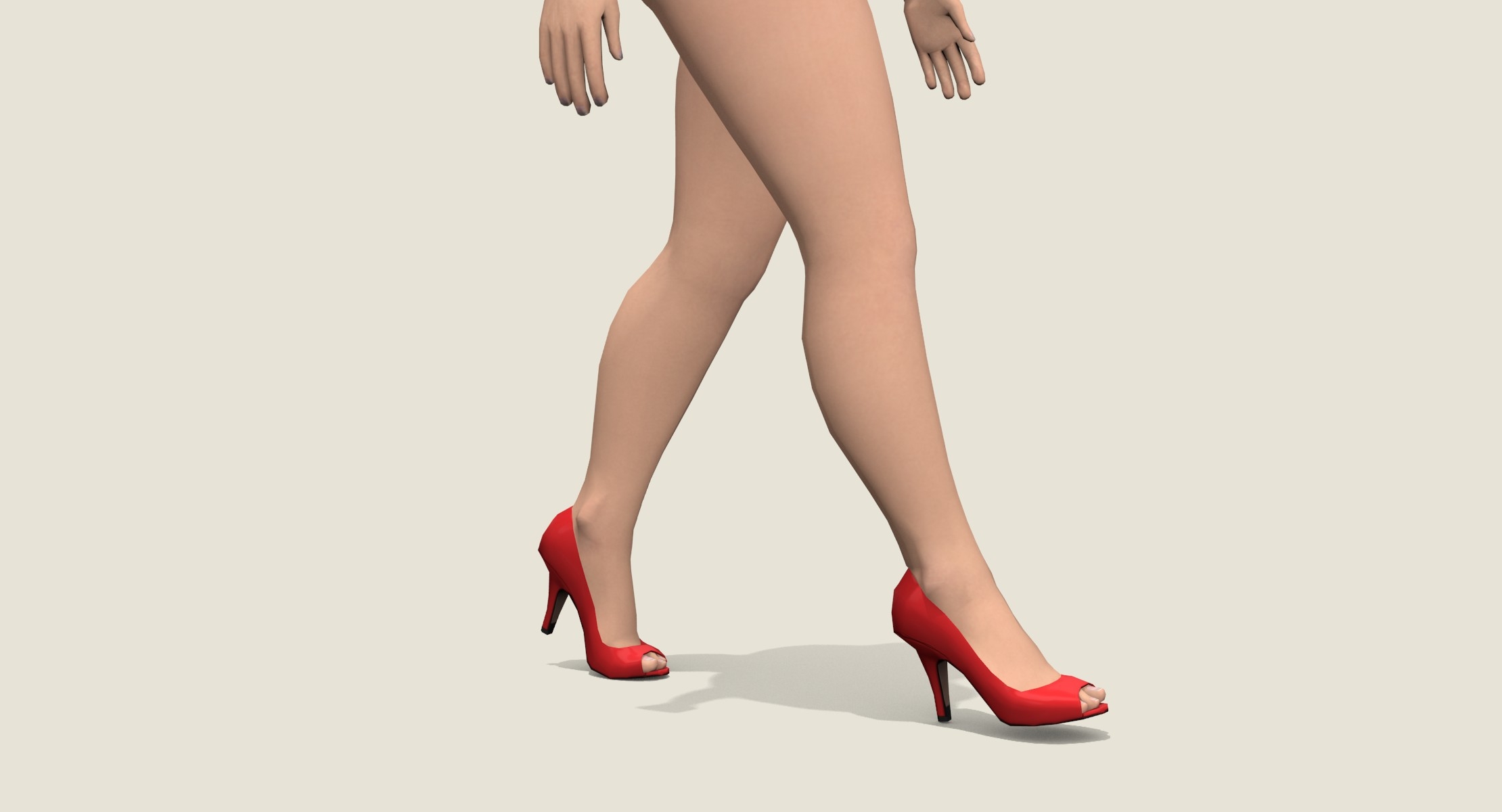 애니메이션 핀업 소녀 누드 버전 3d 모델 Turbosquid 1390602