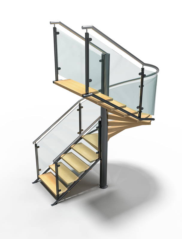 Modern stair 3D model - TurboSquid 1390808