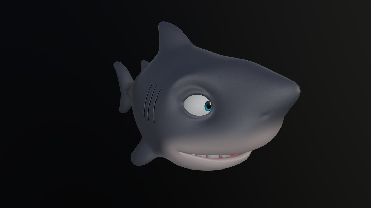 Shark - animal cartoons 3D - TurboSquid 1390830