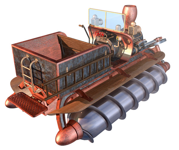 Vehicle screw propelled 3D model - TurboSquid 1390849