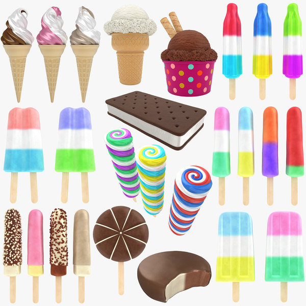 3d model ice cream