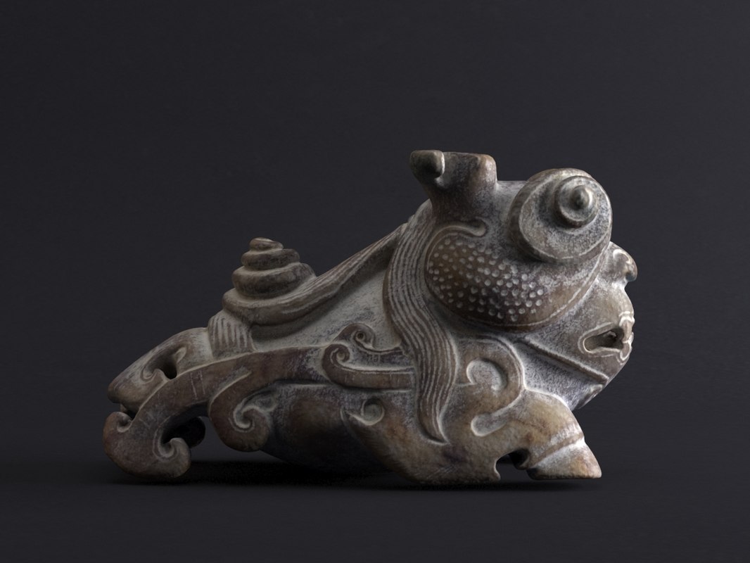 Ancient chinese jade carved 3D model - TurboSquid 1390921