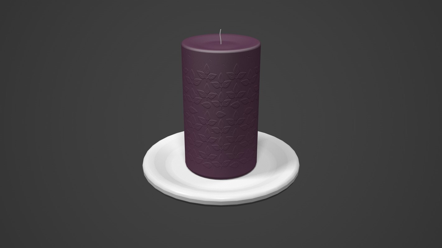 3D candle v1 model - TurboSquid 1390973