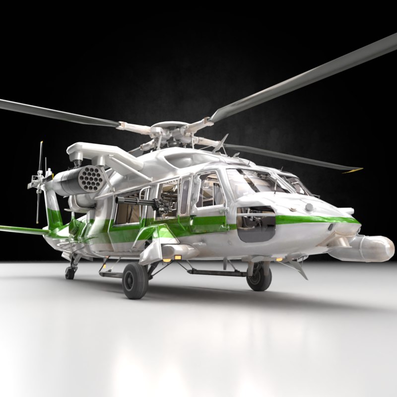 3D model helicopter heli guns - TurboSquid 1390979