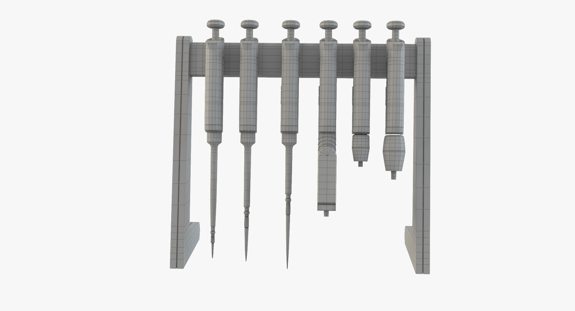 3D pipettes thermo - TurboSquid 1391070