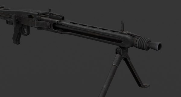 Rheinmetall mg 3 machine gun model - TurboSquid 1383555