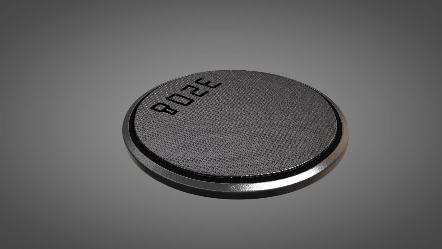 Flat button battery cell 3D model - TurboSquid 1391333