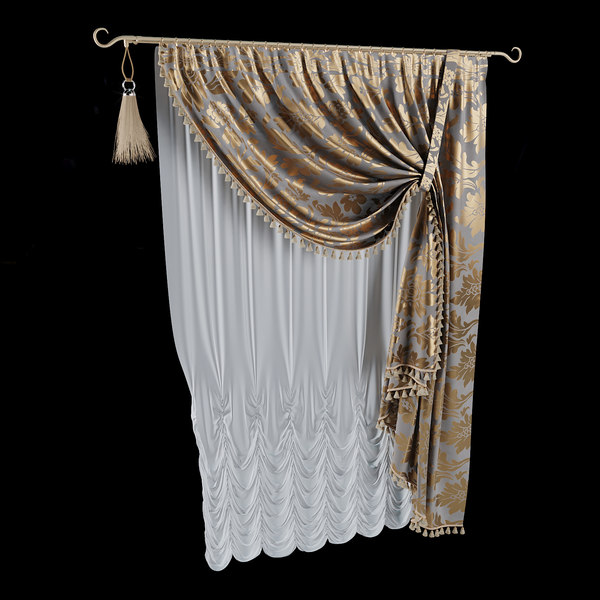 modèle 3D de Rideau - TurboSquid 1391451