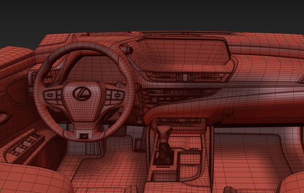 Lexus car interior 3D model - TurboSquid 1391536