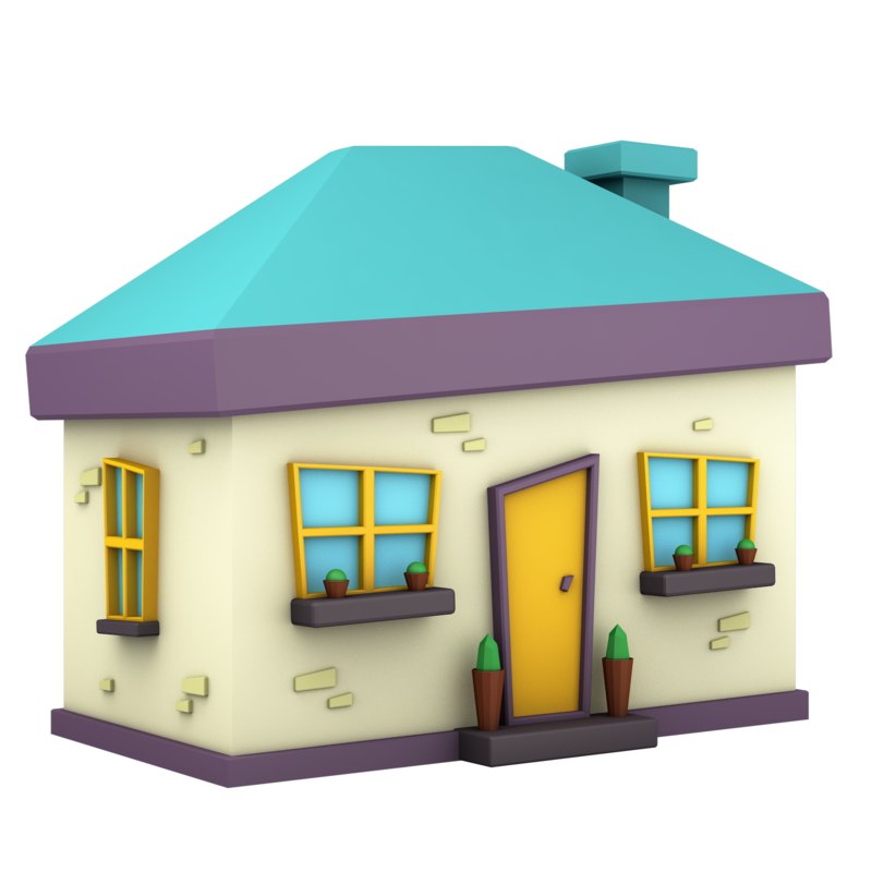 Cartoon house pack model - TurboSquid 1391579