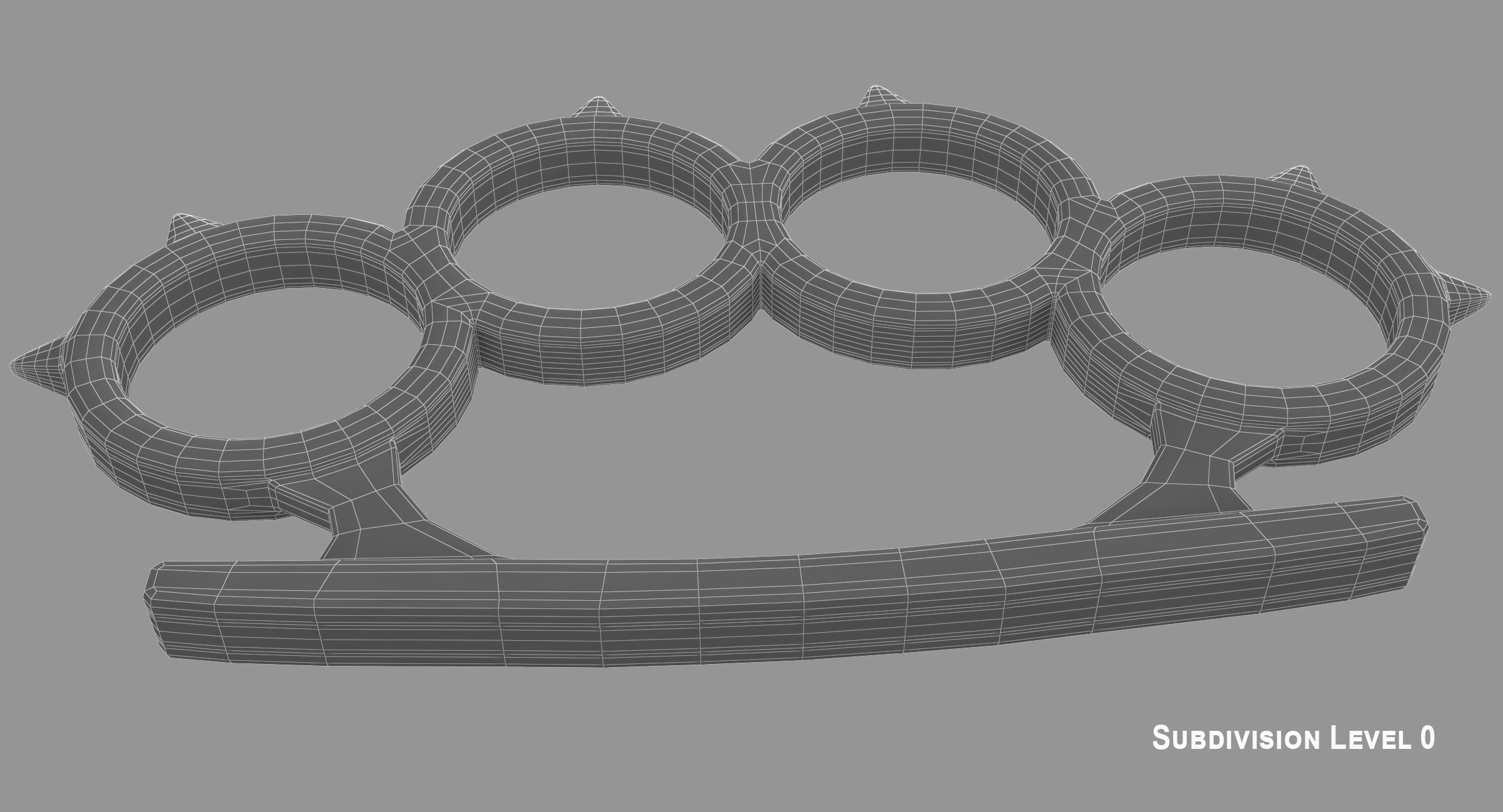 3D brass knuckles model - TurboSquid 1391966