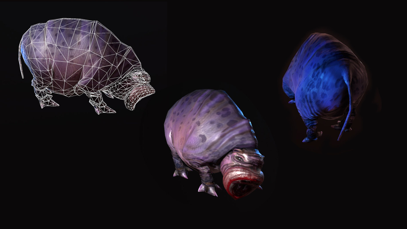 Alien pig model - TurboSquid 1392025