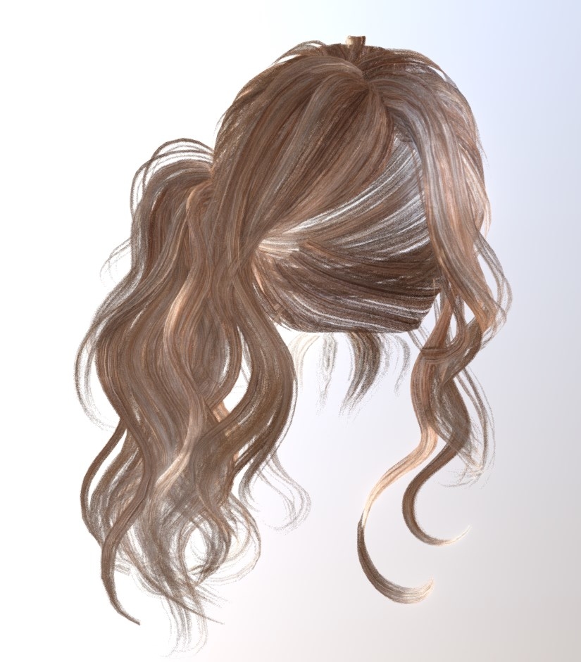 3D model female hair - TurboSquid 1392228