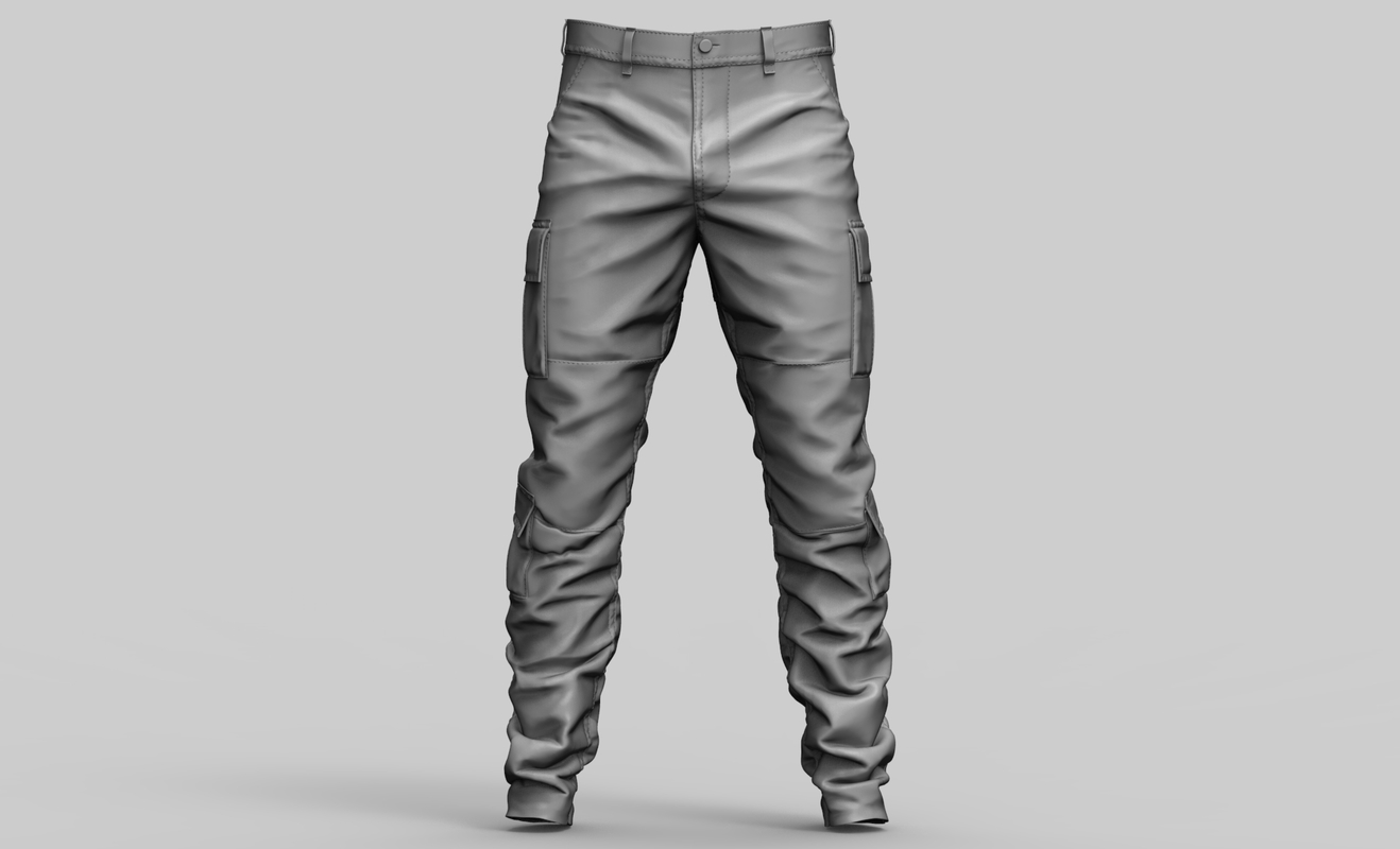 Cargo pants 3D model - TurboSquid 1376479