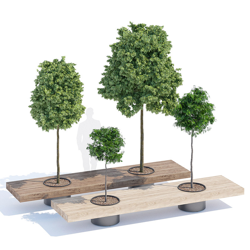 3D tree bench furniture - TurboSquid 1392214