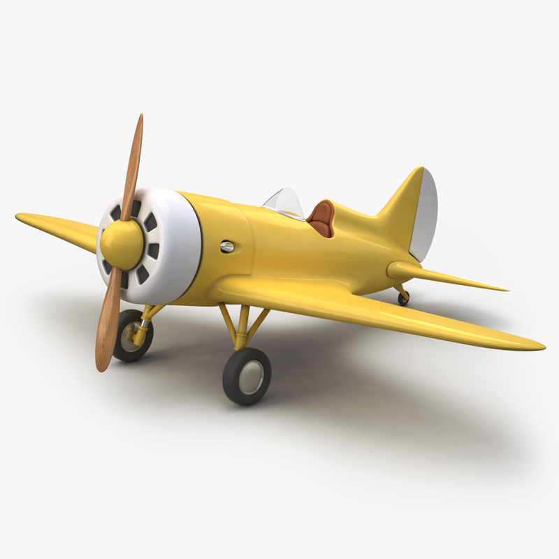 Cartoon airplane 3D - TurboSquid 1392401