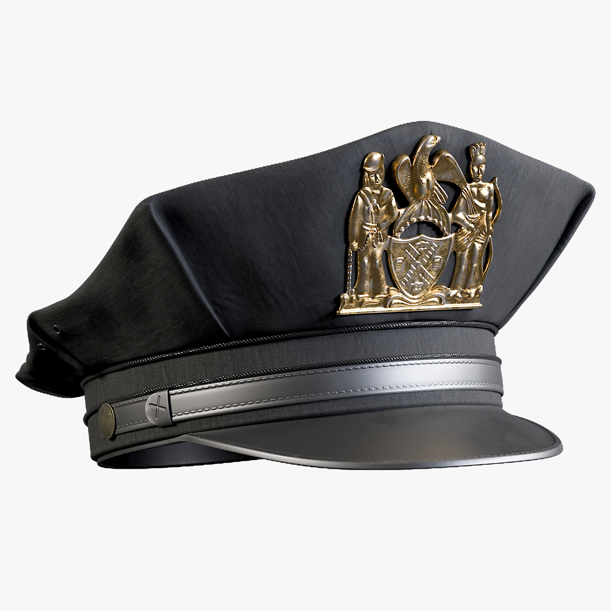 3D policeman cap class b model - TurboSquid 1392379