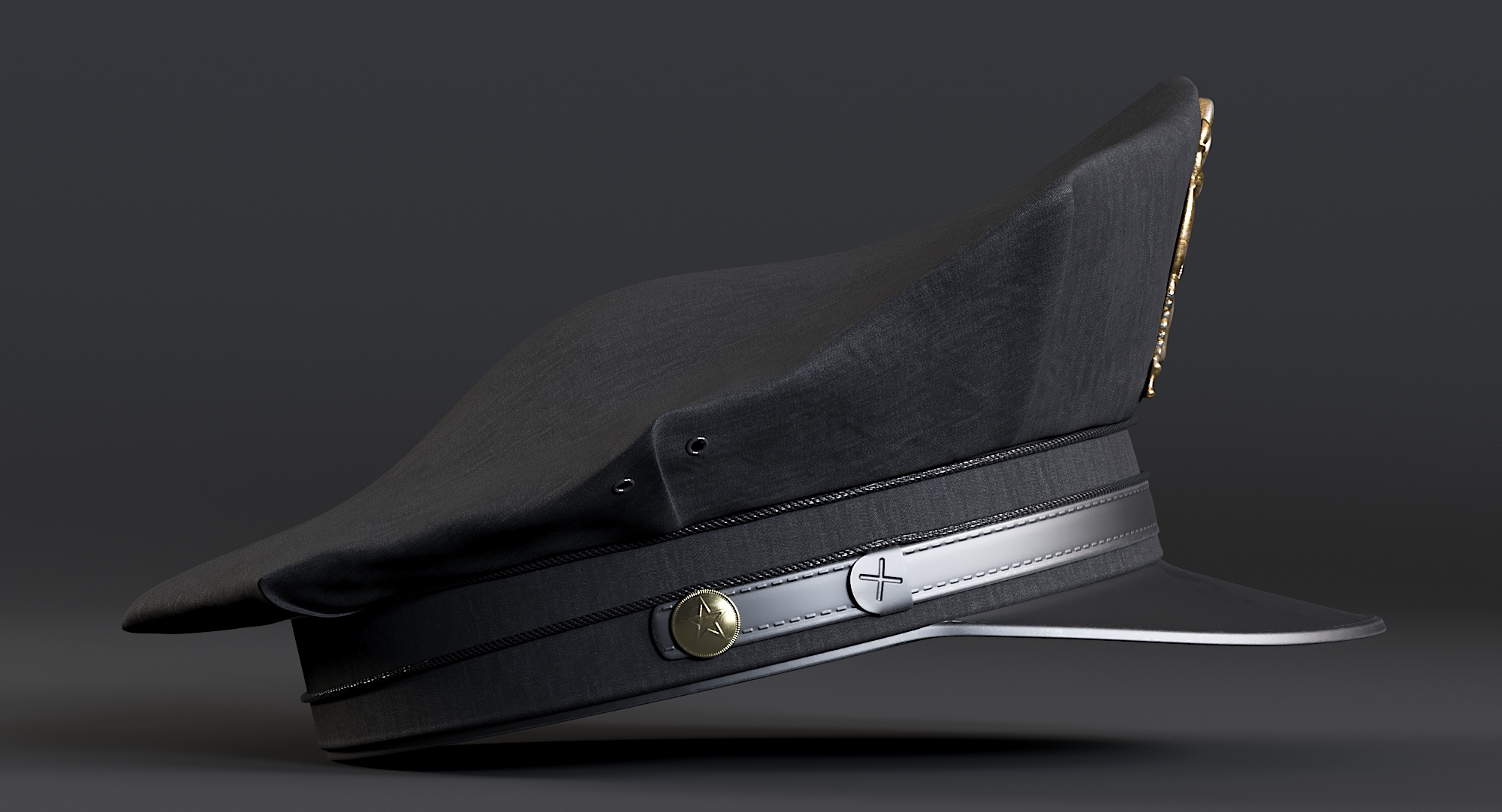 3D policeman cap class b model - TurboSquid 1392379