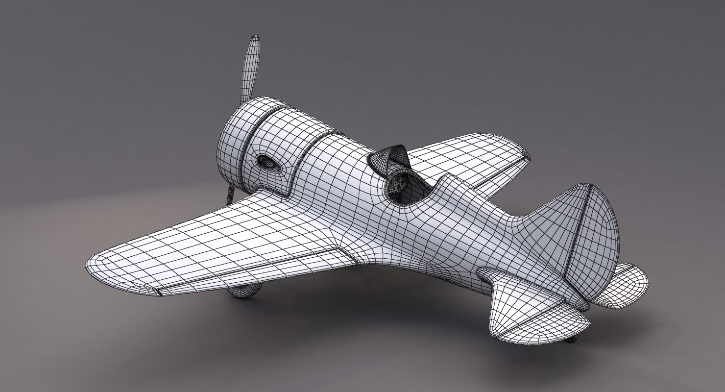 Cartoon airplane 3D - TurboSquid 1392401