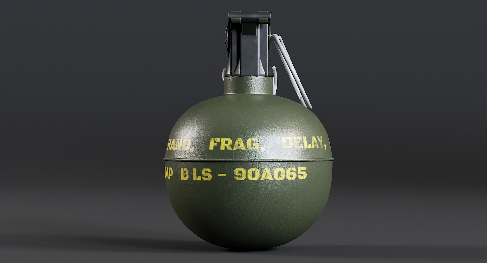 Tmc m67 frag grenade model - TurboSquid 1392422