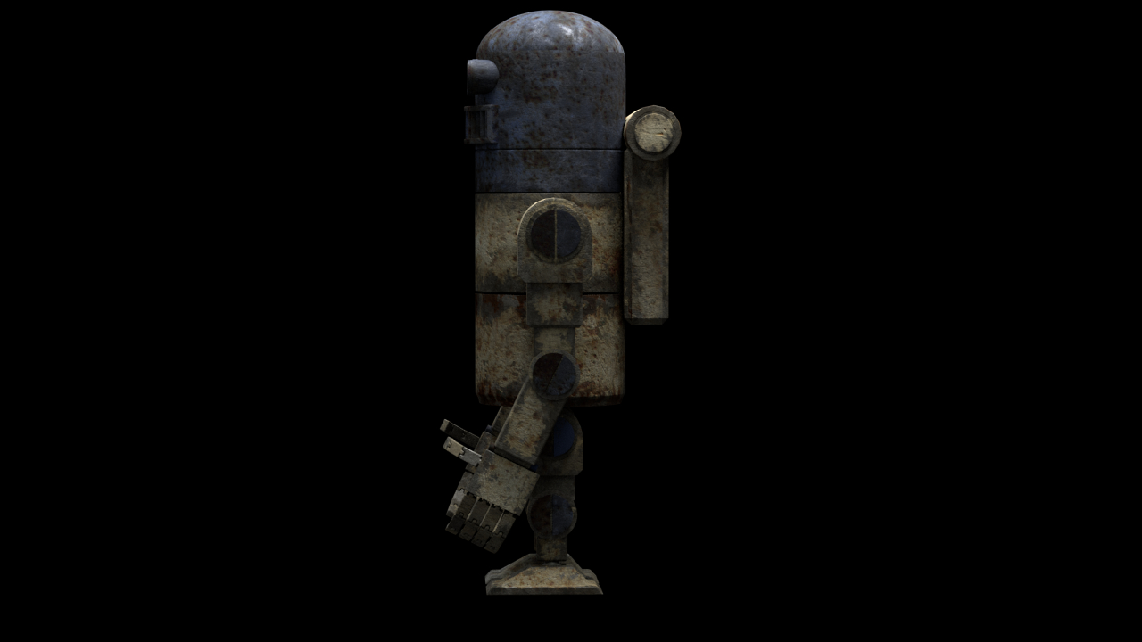 Old rusty robot 3D model - TurboSquid 1392438
