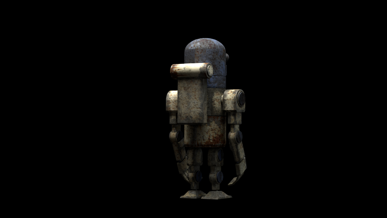 Old rusty robot 3D model - TurboSquid 1392438